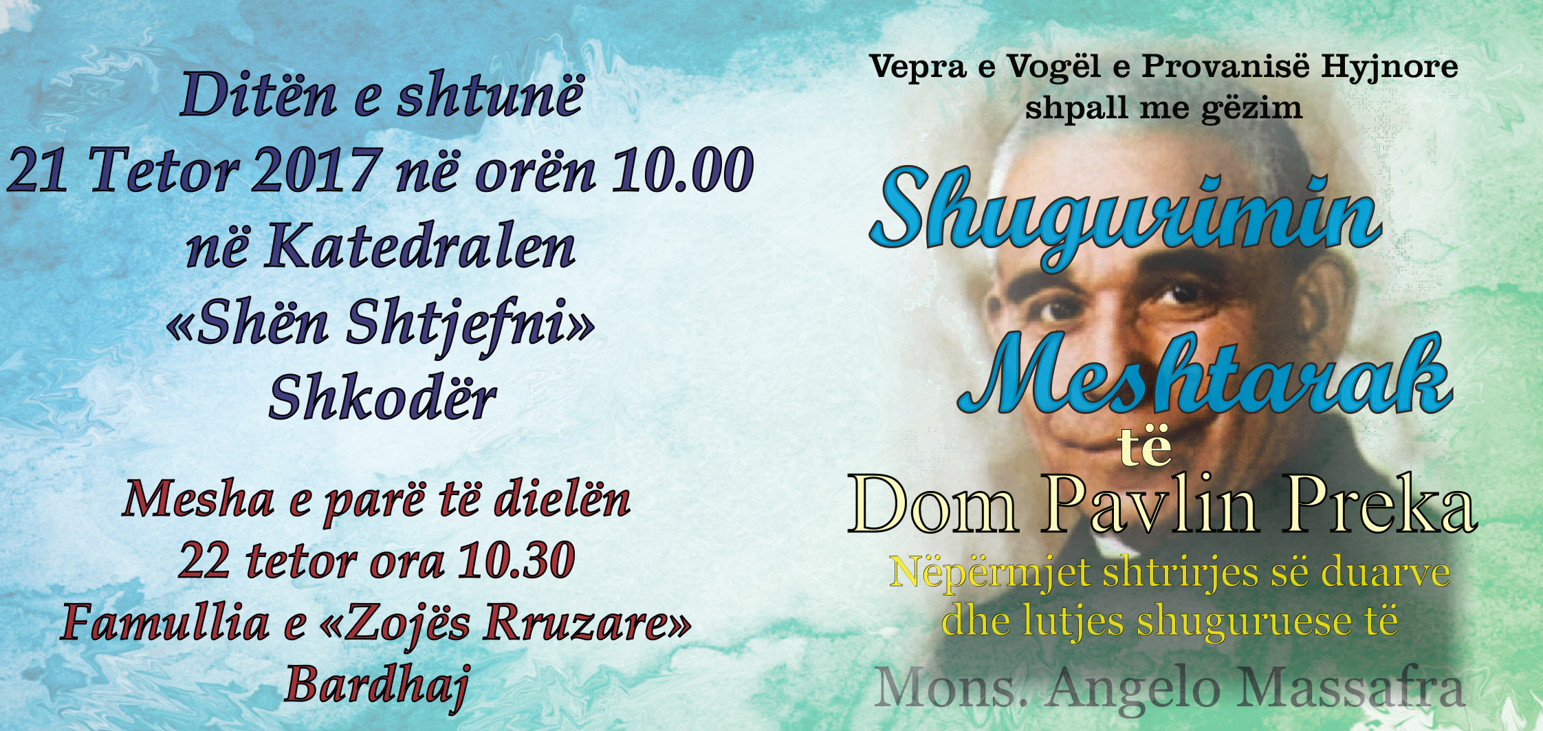 Shugurimi meshtarak të Dom Pavlin Preka - Kisha Katolike në Shqipëri